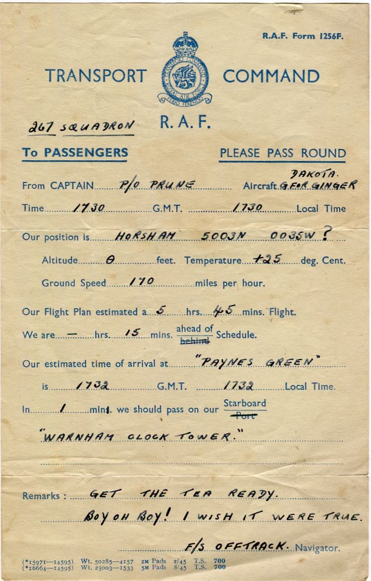 Pilot Officer Prune, Again – RAF PATHFINDERS ARCHIVE