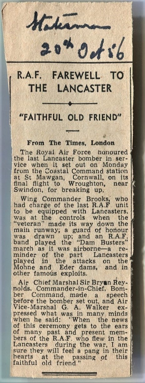 The Last Lancaster – RAF PATHFINDERS ARCHIVE